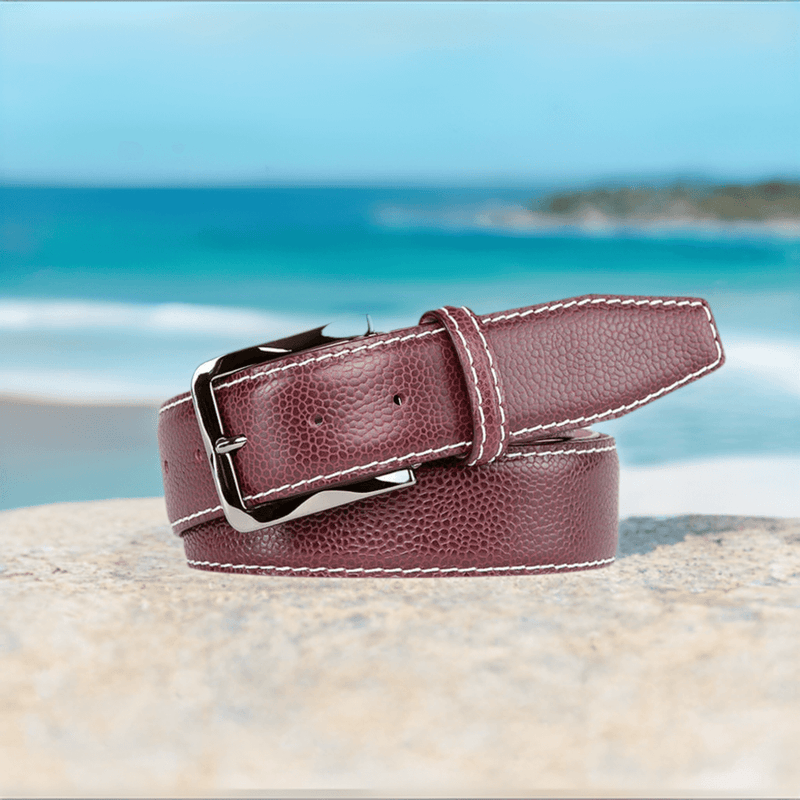 home products burgundy french pebble grain belt