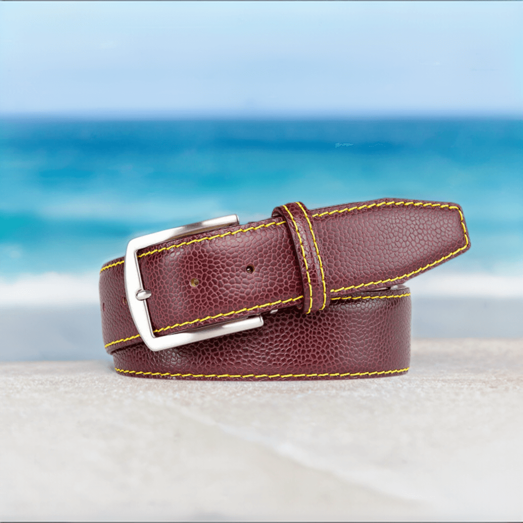 home products burgundy french pebble grain belt
