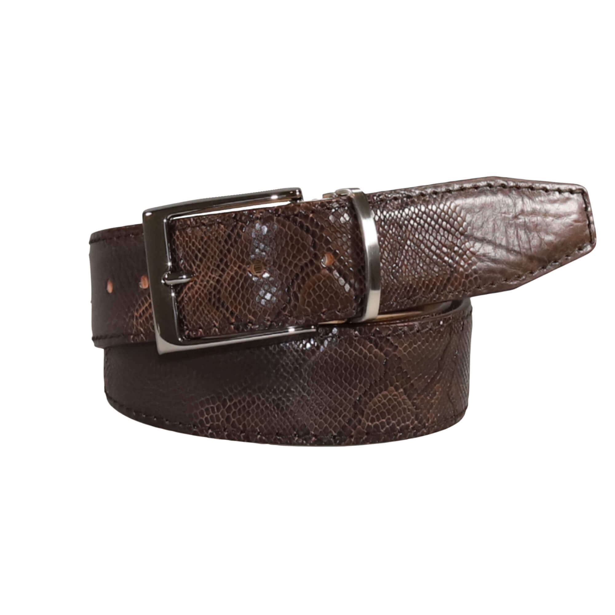 Brown Italian Calf Leather Belt | Mens Fashion | Roger Ximenez